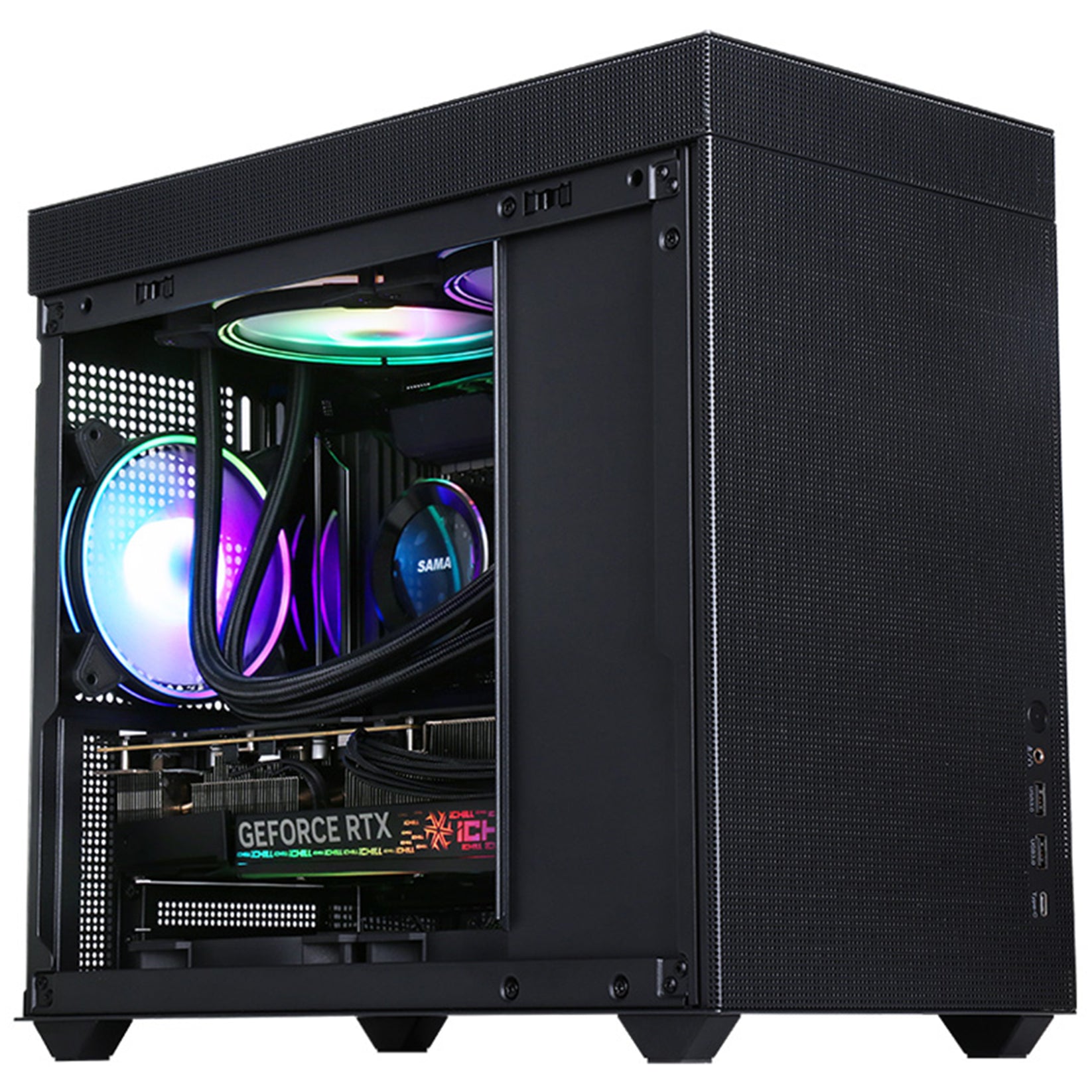 SAMA IM01 Pro Black Micro ATX Mid Tower Computer Case Type-C USB3.0*2