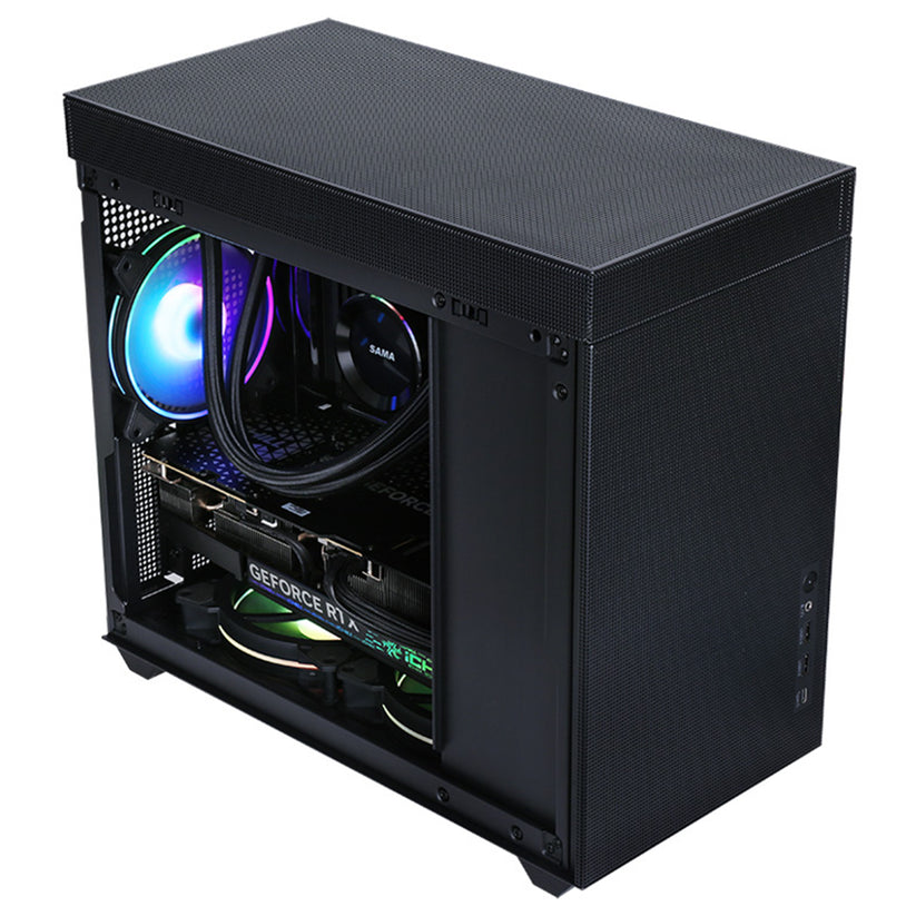 IM01 Pro Black Micro ATX Mid Tower Computer Case Type-C USB3.0*2 MATX ...
