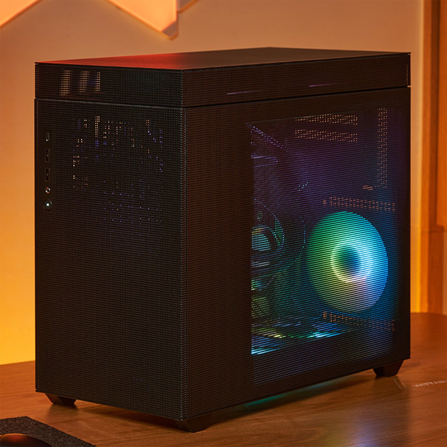 SAMA IM01 Pro Black Micro ATX Mid Tower Computer Case Type-C USB3.0*2